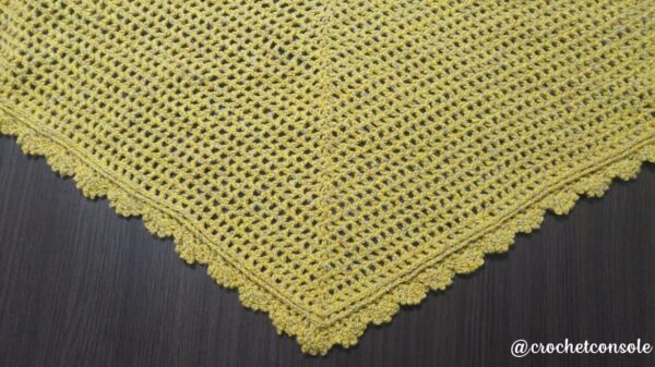 Chal a crochet en punto red de varetas - Crochet con Sole