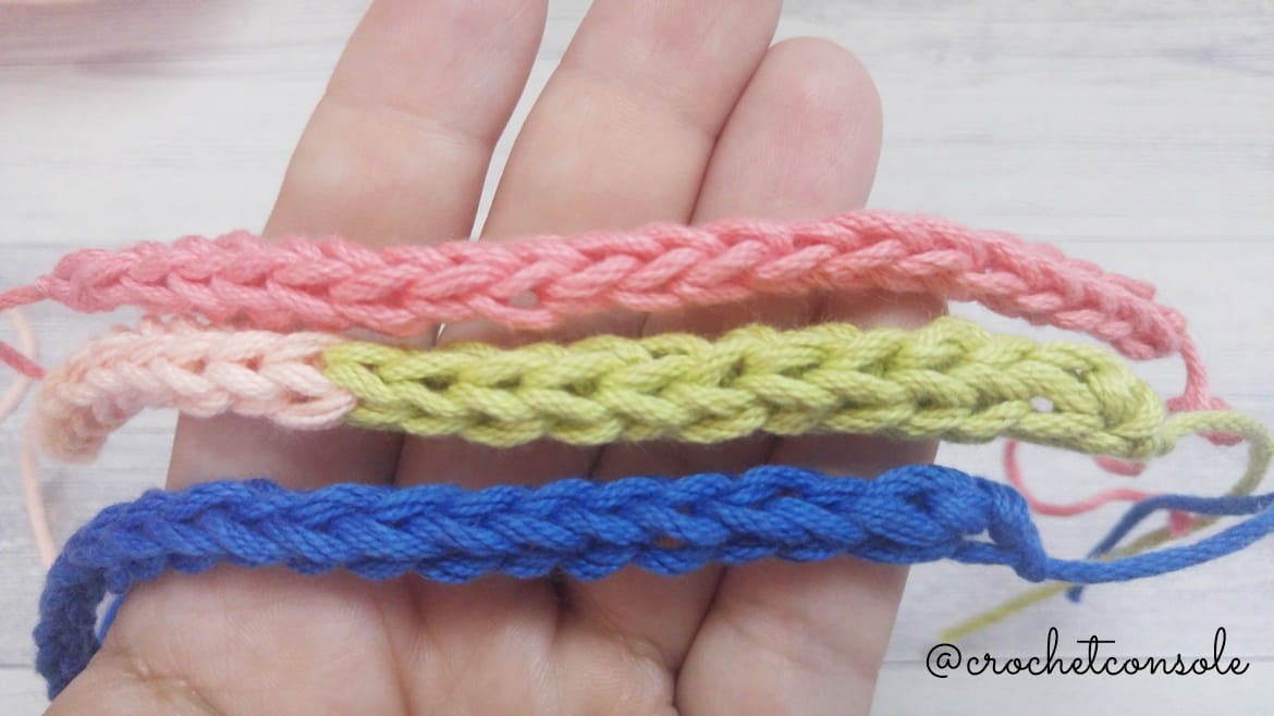 Cordón tejido a crochet o Icord - Crochet con Sole