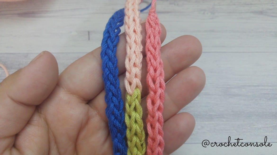 Cordón tejido a crochet o Icord - Crochet con Sole