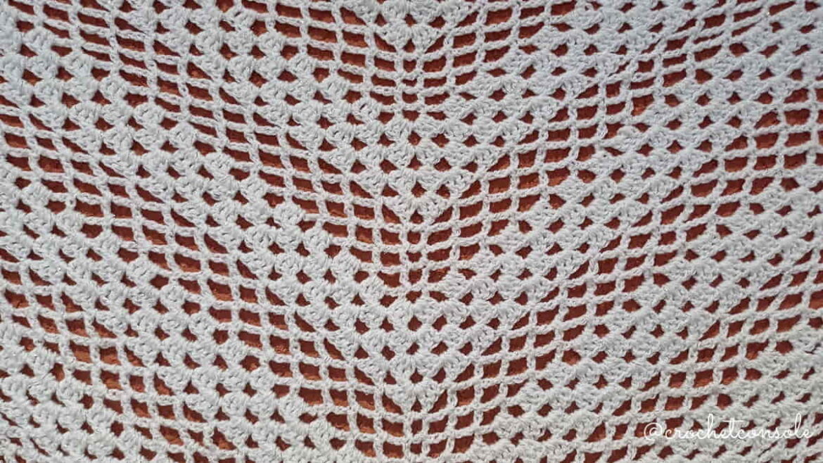 Chal a crochet en puntos granny y red - Crochet con Sole
