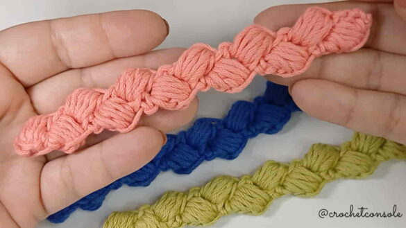 Cordón zig zag a crochet - Crochet con Sole